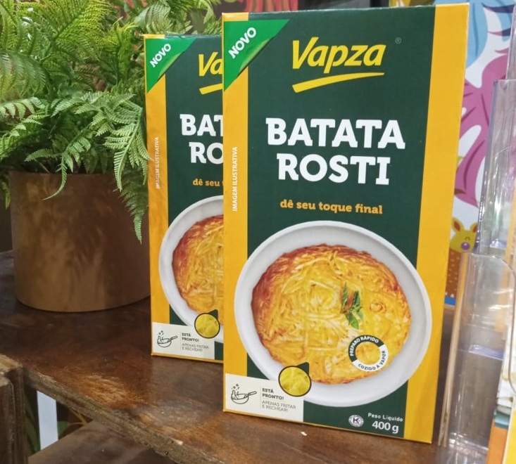 Vapza lança batata rosti cozida e ralada - QUE GOSTOSO!